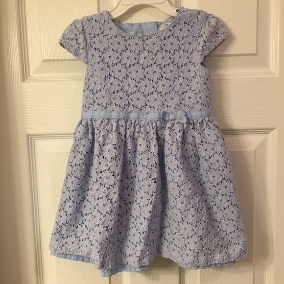 Carter's | Dresses | Carters Blue Lace Spring Easter Dress | Poshmark